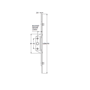Inline Espag Rods Square End - Mighton Products