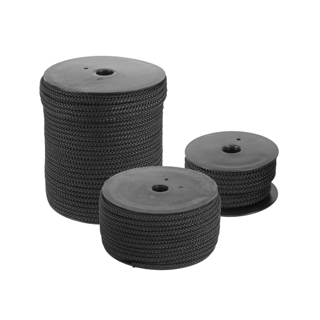 Black Pre Stretched Nylon Sash Cord Mighton Products