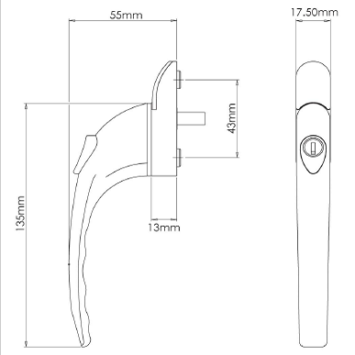 Valenccia Inline Espag Handles - Mighton Products