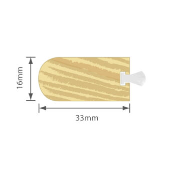 FSC® Certified Timber Scottish Staff Bead - Mighton Products
